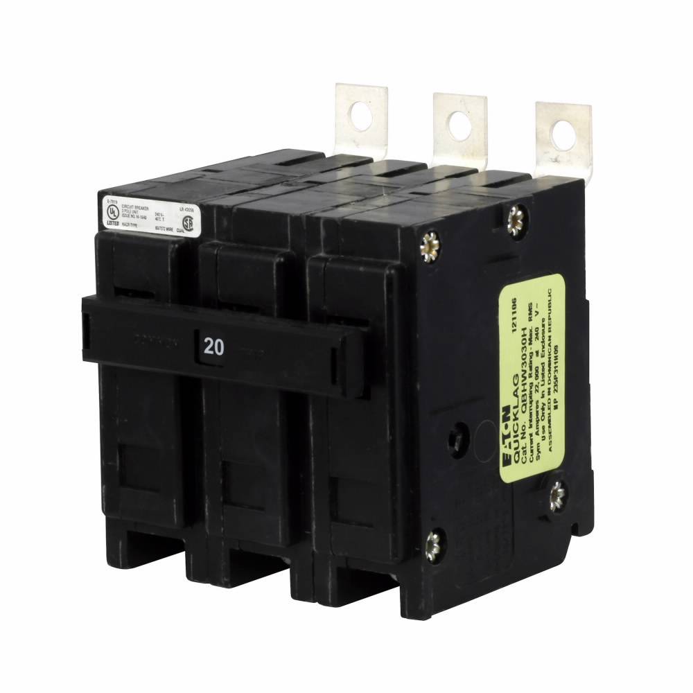 EATON QuickLag® QBHW3020HVH08 Type QBHW Miniature Circuit Breaker, 240 ...