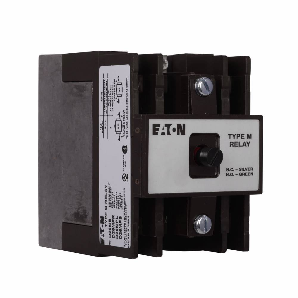 EATON D26MBH Type M Convertible Multi-Pole AC Relay Base Assembly, 10 A ...
