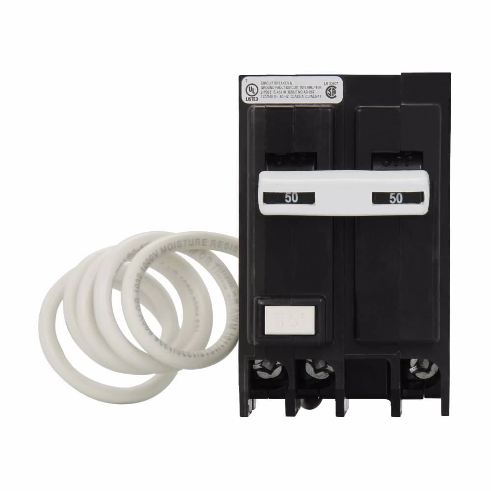 EATON GFTCB250CS Type GFTCB Ground Fault Self-Test GFCI Circuit Breaker ...