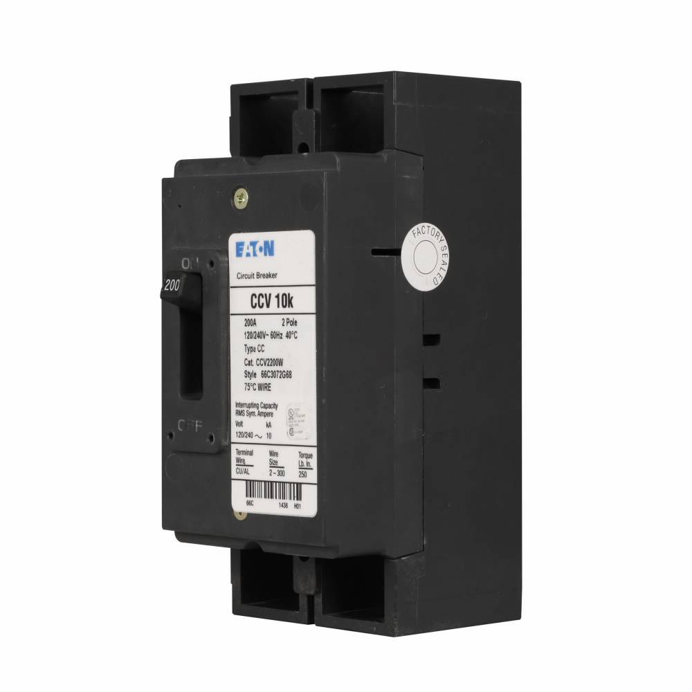 EATON CCV2100W Type CCV Tenant Main Circuit Breaker, 120/240 VAC, 100 A ...