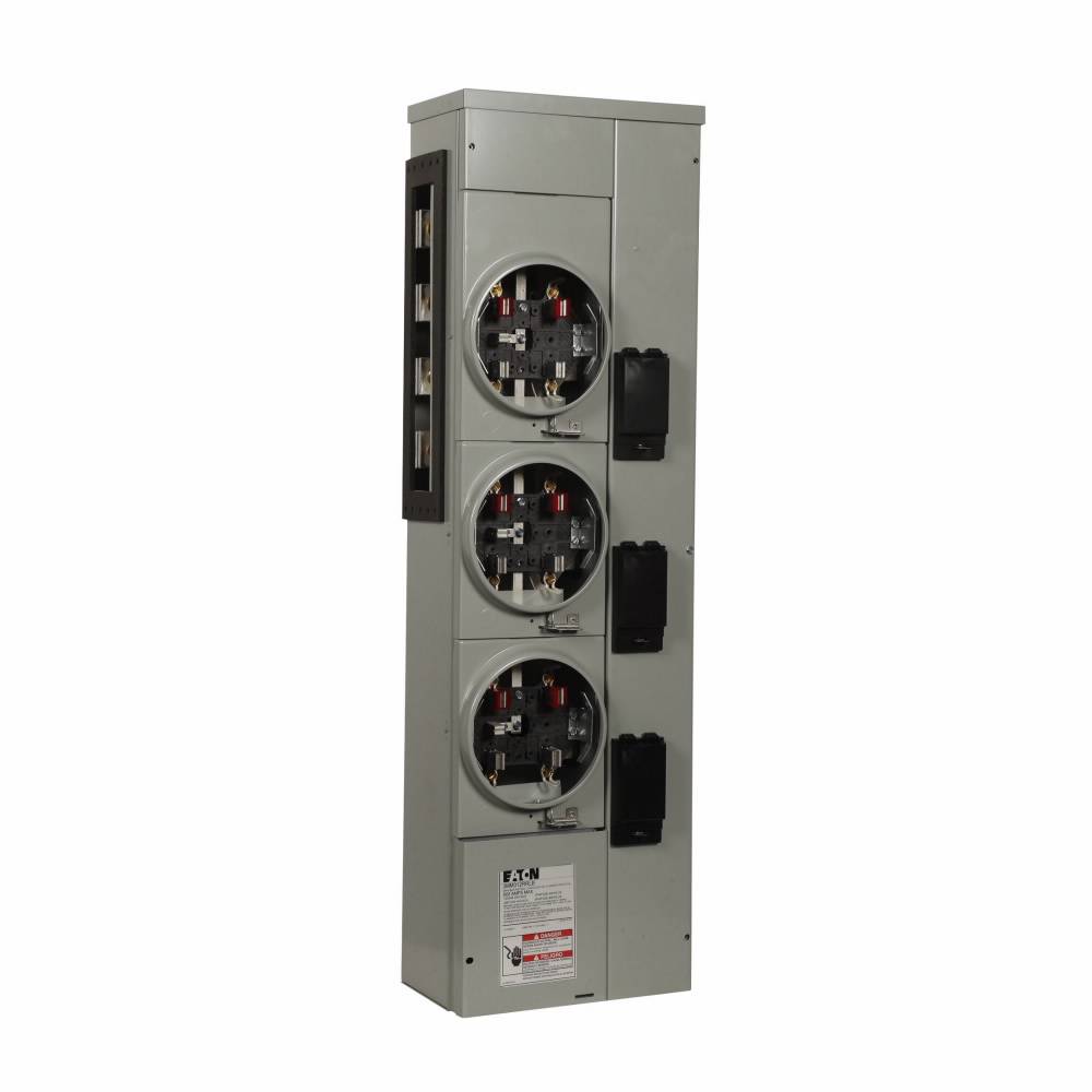 EATON 3MM312RRLBC 3-Meter 5-Jaw B-C Phase Balanced Multiple Metering ...