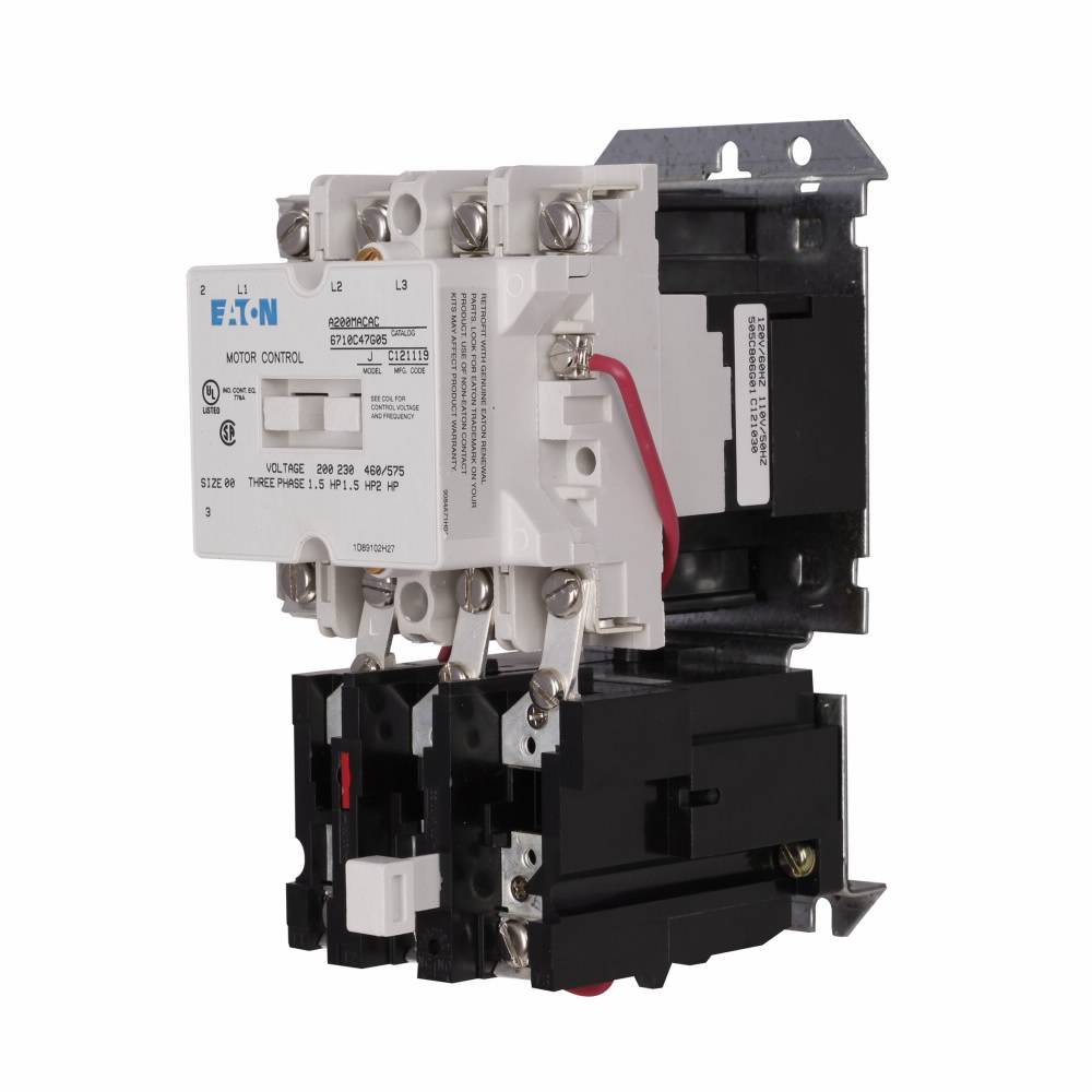 EATON A200MACW Type B Surface Non-Reversing NEMA Starter, 240 VAC V ...