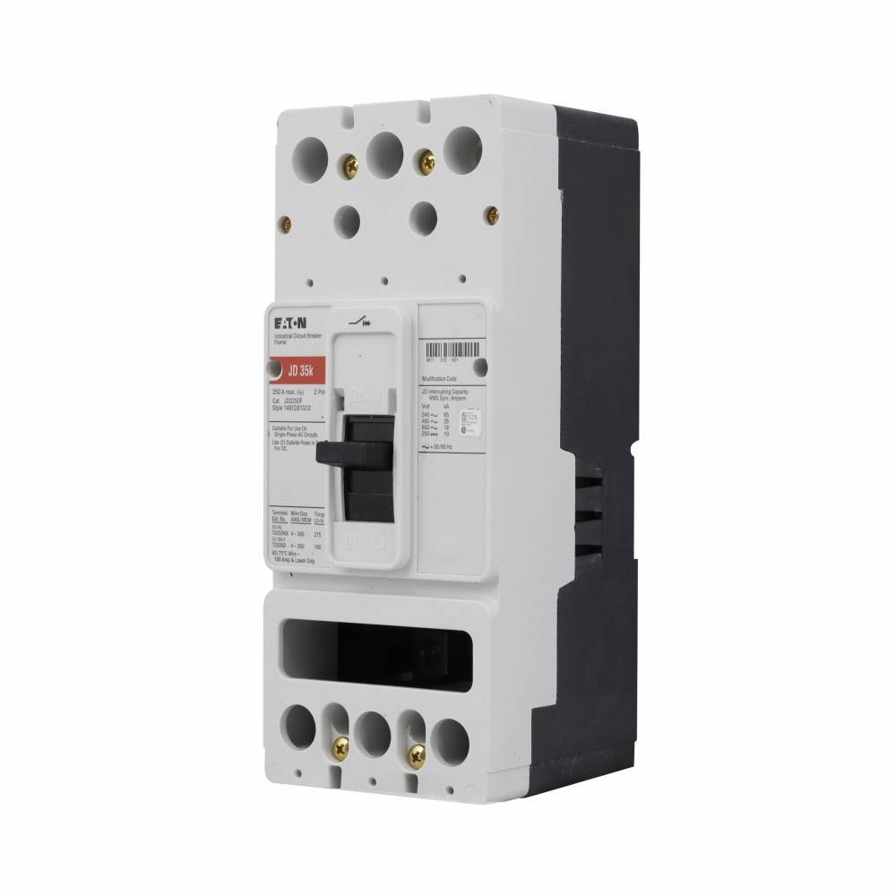 EATON JD2175 C Series Type JD Molded Case Circuit Breaker, 600 VAC/250 ...