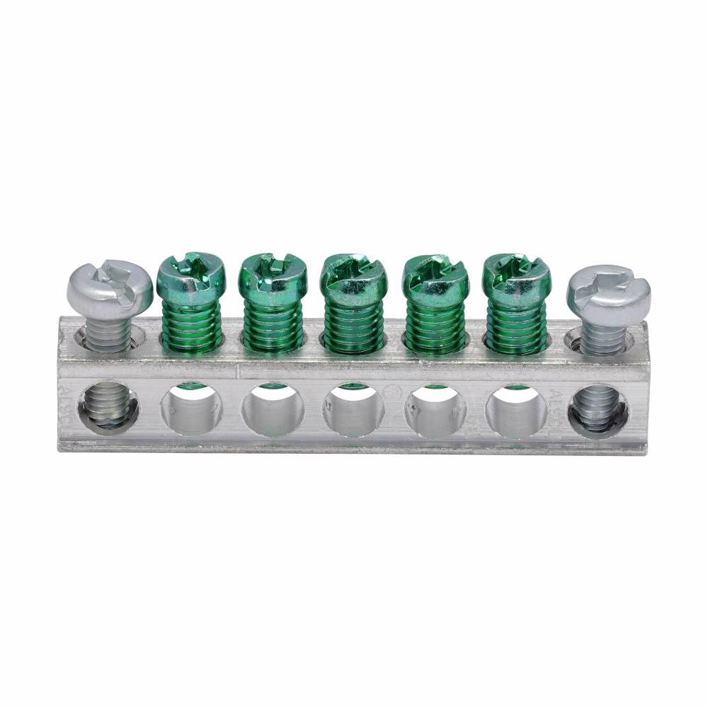 EATON GBKP5CS Plug-On Neutral Grounding Bar, 2.39 in L, 5 Terminals ...