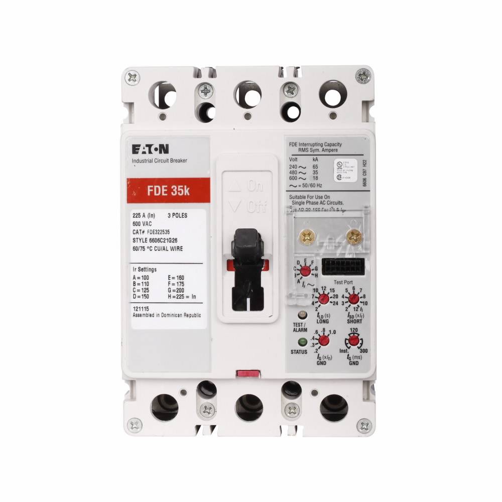 EATON FDE316032W C Series Type FDE Molded Case Circuit Breaker, 600 VAC ...