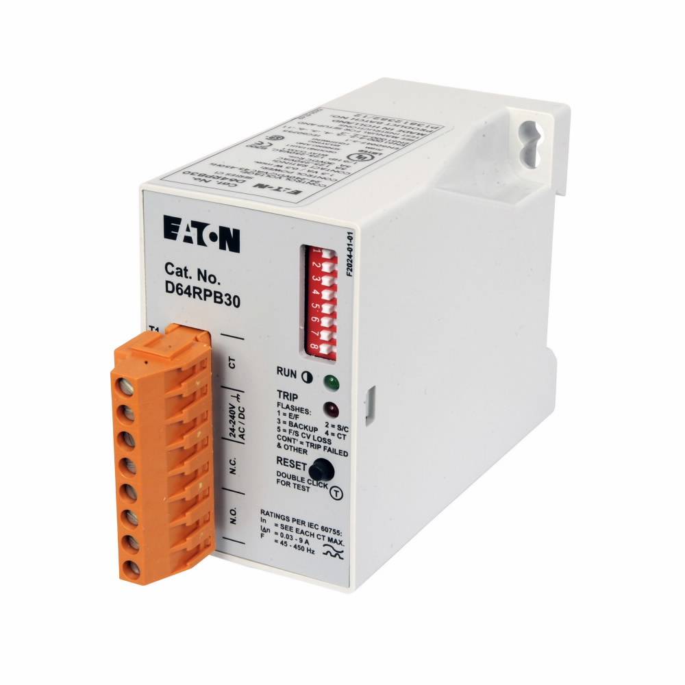 EATON D64RPB30 Digital Ground Fault Relay With Built-In Current Sensor ...