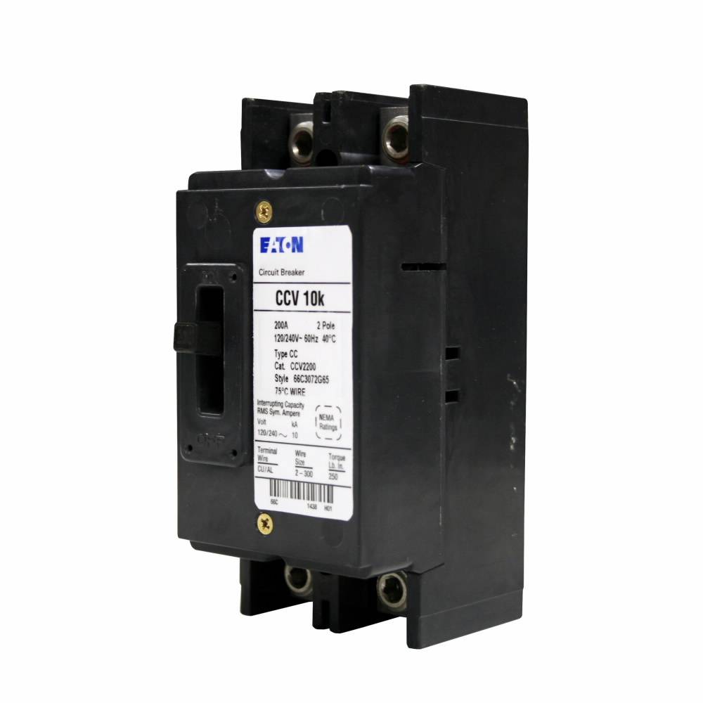 EATON CCV2125 Type CCV Tenant Main Circuit Breaker, 120/240 VAC, 125 A ...