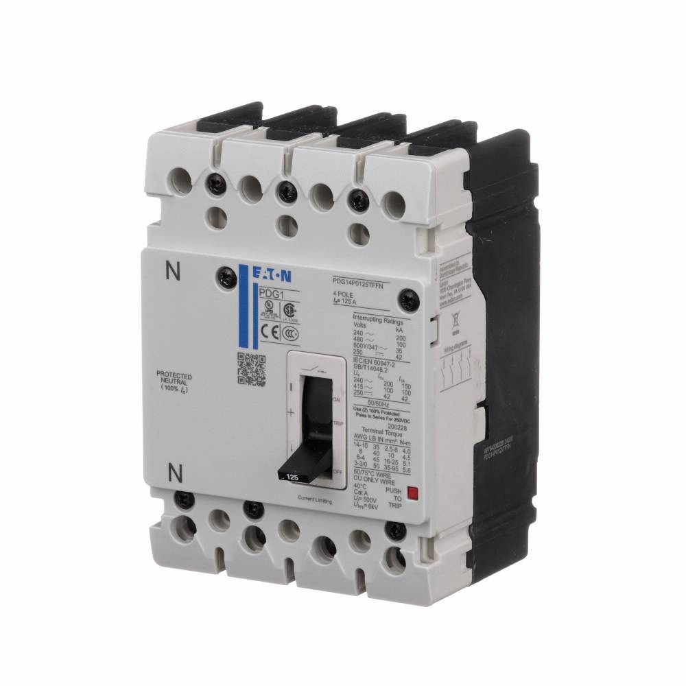 EATON Power Defense™ PDG14M0100TFFJ Globally Rated Molded Case Circuit ...