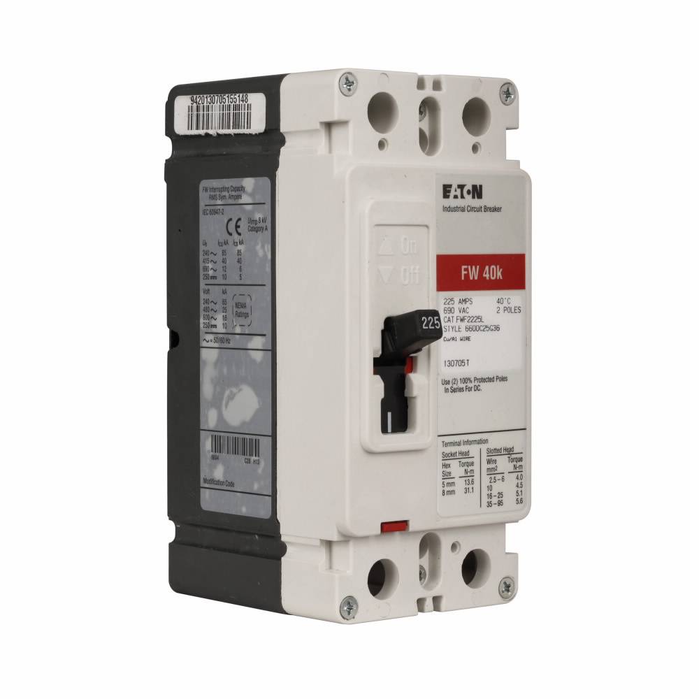 EATON FWF2200LS C Series Type FWF Molded Case Circuit Breaker, 690 VAC ...