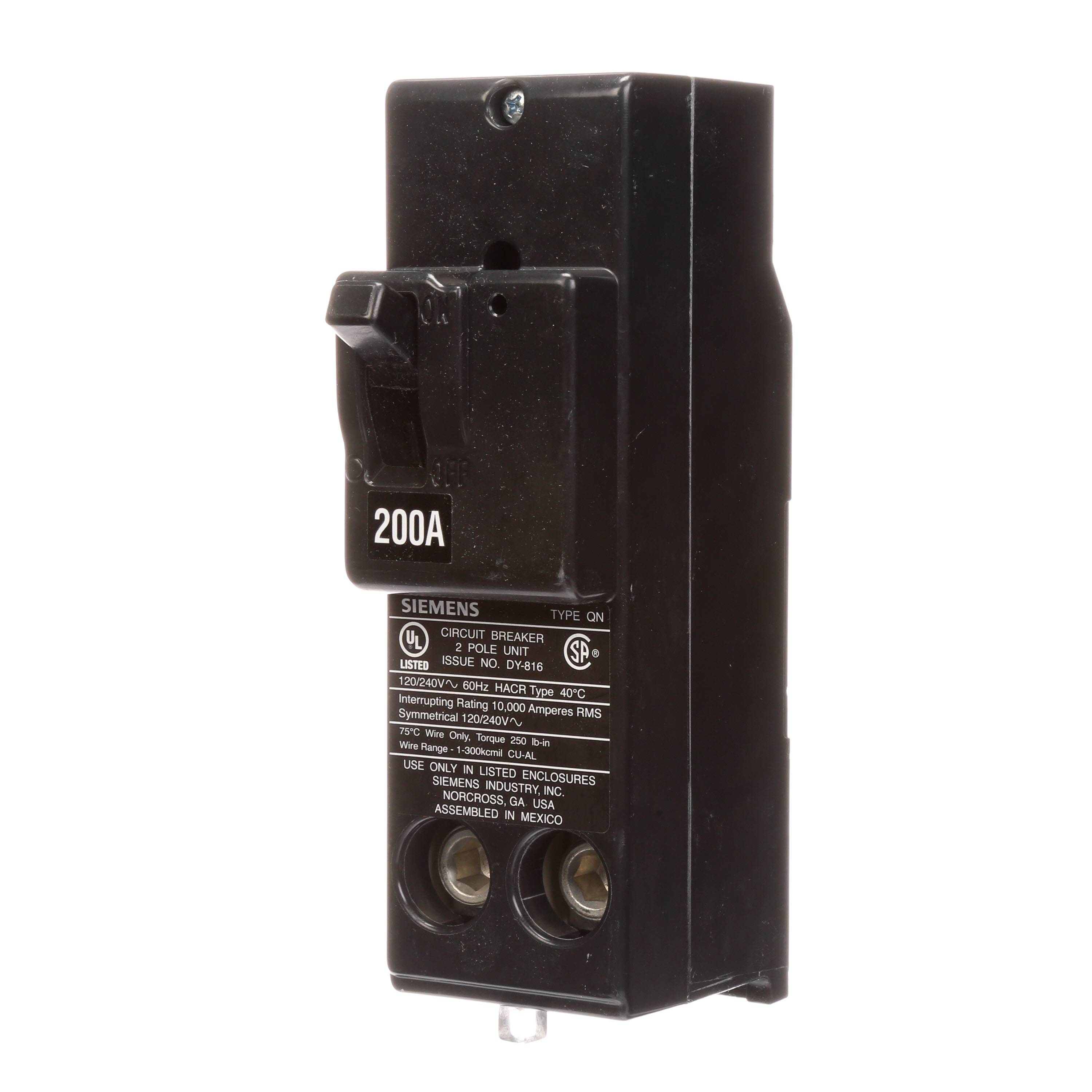 Siemens QN2200U Type QN Low Voltage Non-Reversible Molded Case Circuit ...