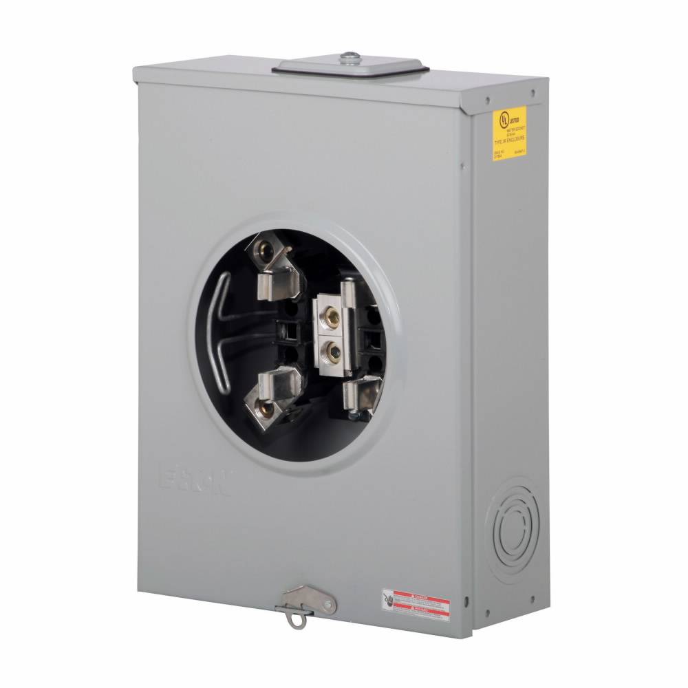 EATON UTRS213CE 1-Position Triplex Ground Meter Socket, 600 VAC, 200 A ...