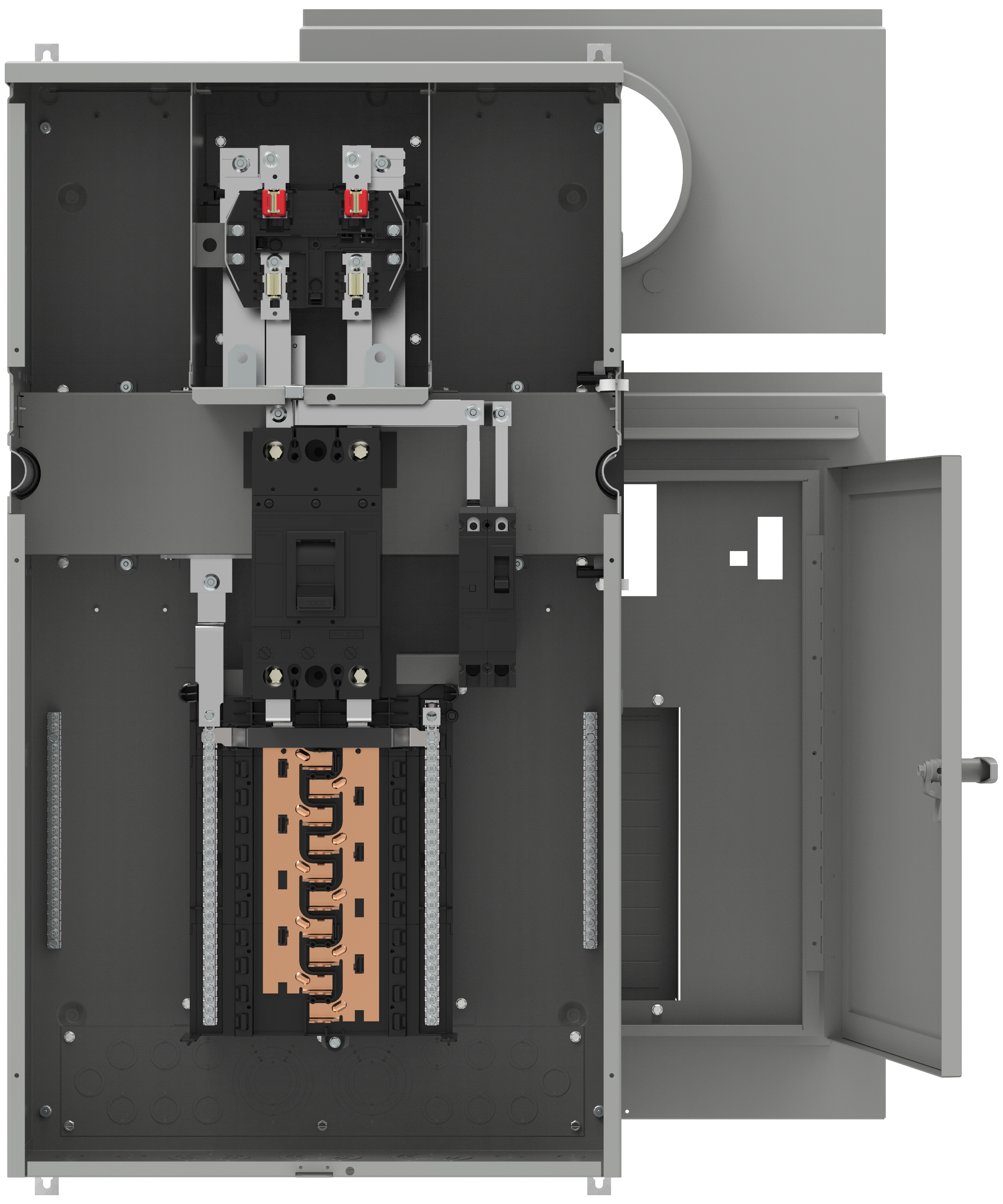 Siemens WC2040B1T5R WC Series Low Voltage Meter Loadcenter Stack ...