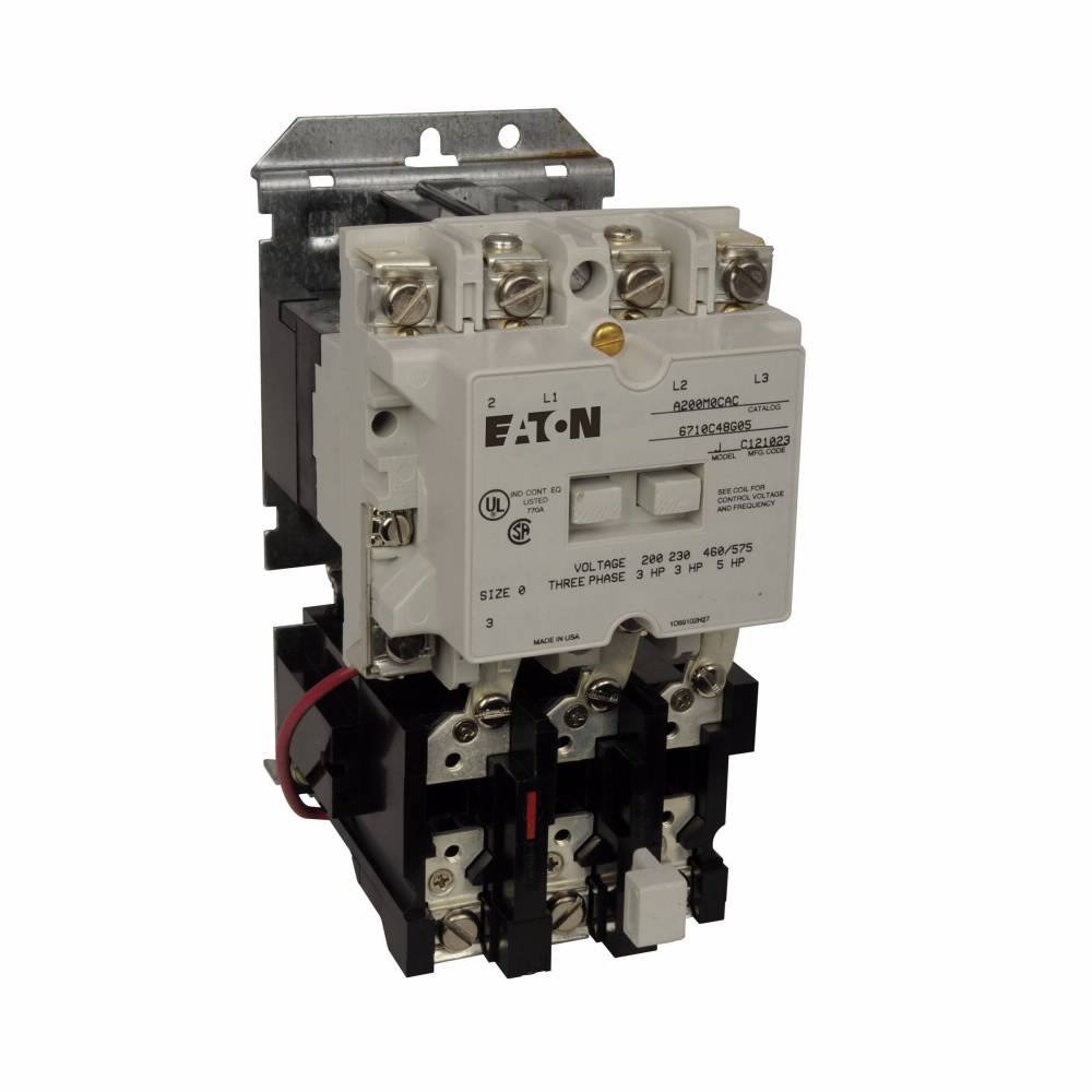 EATON A200M0CXD Magnetic NEMA Starter, 480 VAC V Coil, Non-Reversing ...