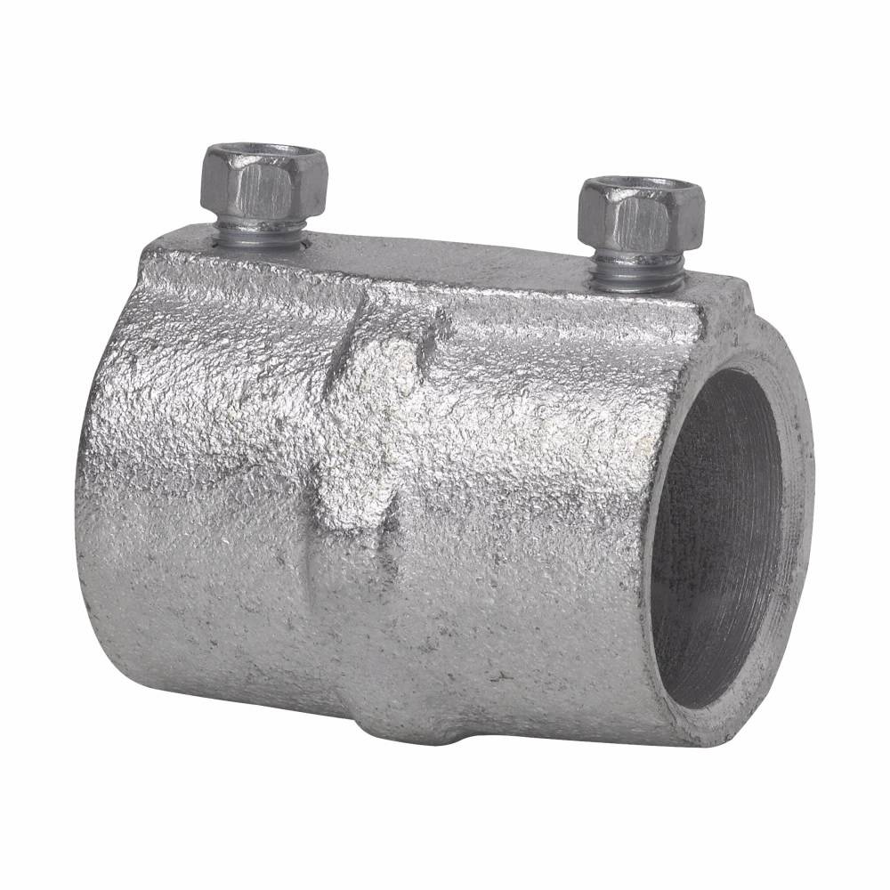 EATON Crouse-Hinds 165 Setscrew Conduit Coupling, 2 in, For Use With ...