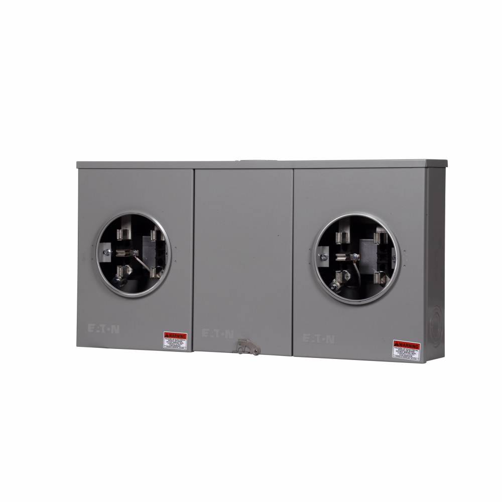 EATON U3R2332TDQCH 3-Position 3-Wire Horizontal Ganged Meter Socket ...
