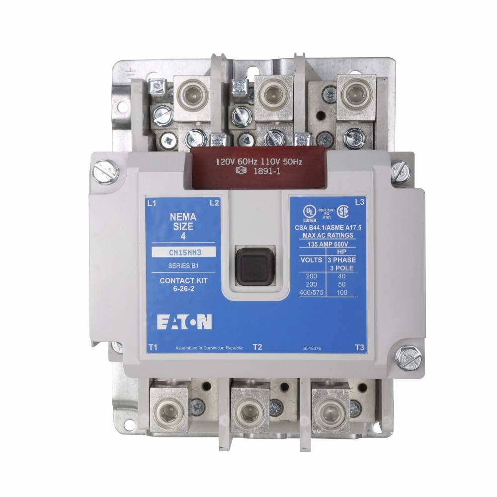 EATON CN15NN3A Freedom 3-Phase N Frame NEMA Contactor With Steel ...