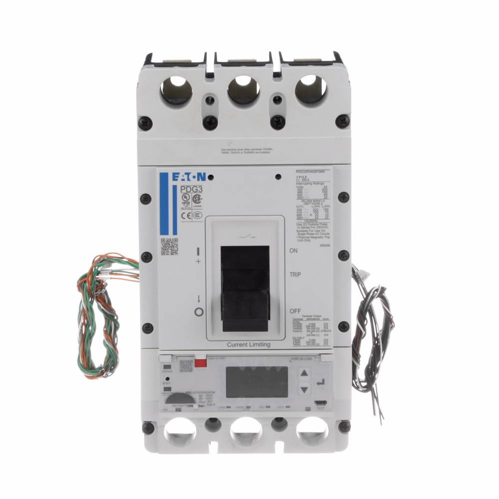 EATON Power Defense™ PDG33P0125P2DN Molded Case Circuit Breaker, 600 ...