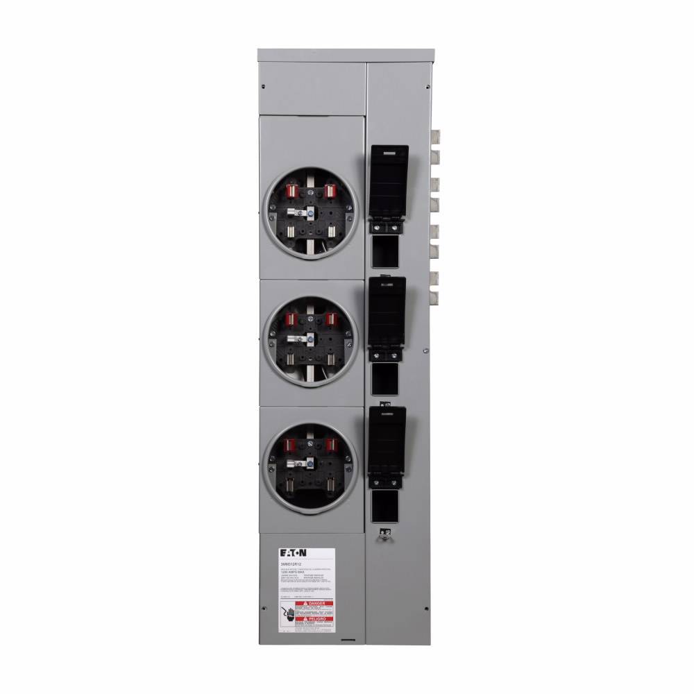 EATON 3MM312R12 5-Jaw 3-Socket Multiple Metering Meter Stack Module ...