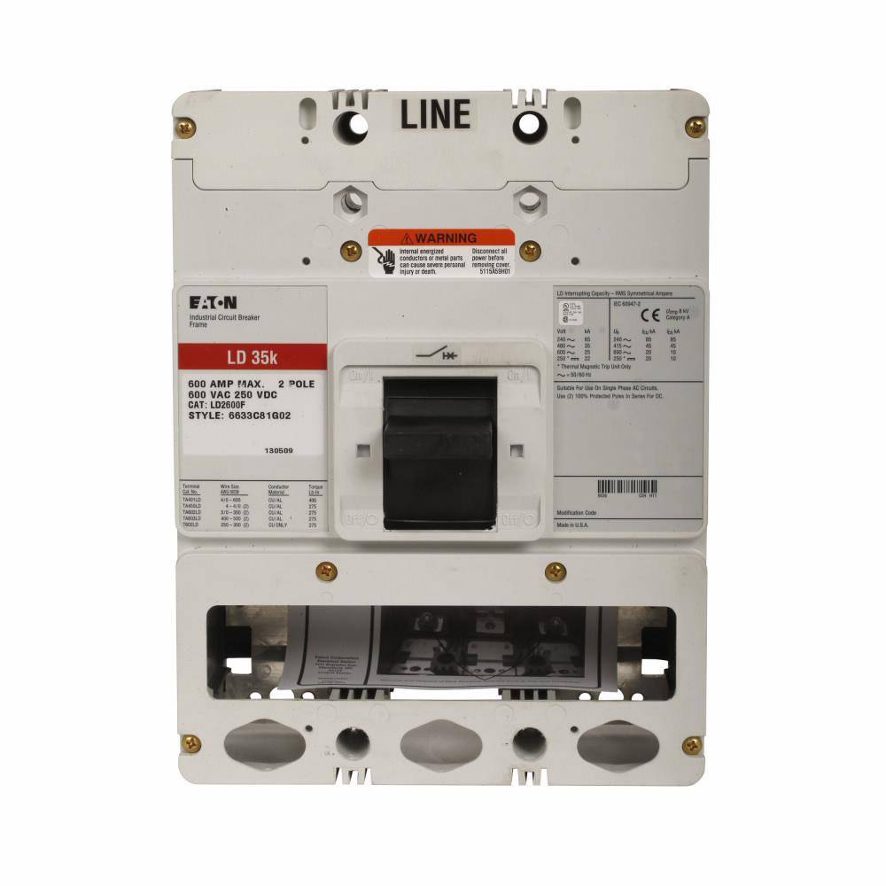 EATON LD2300 C Series Type LD Molded Case Circuit Breaker, 600 VAC/250 ...