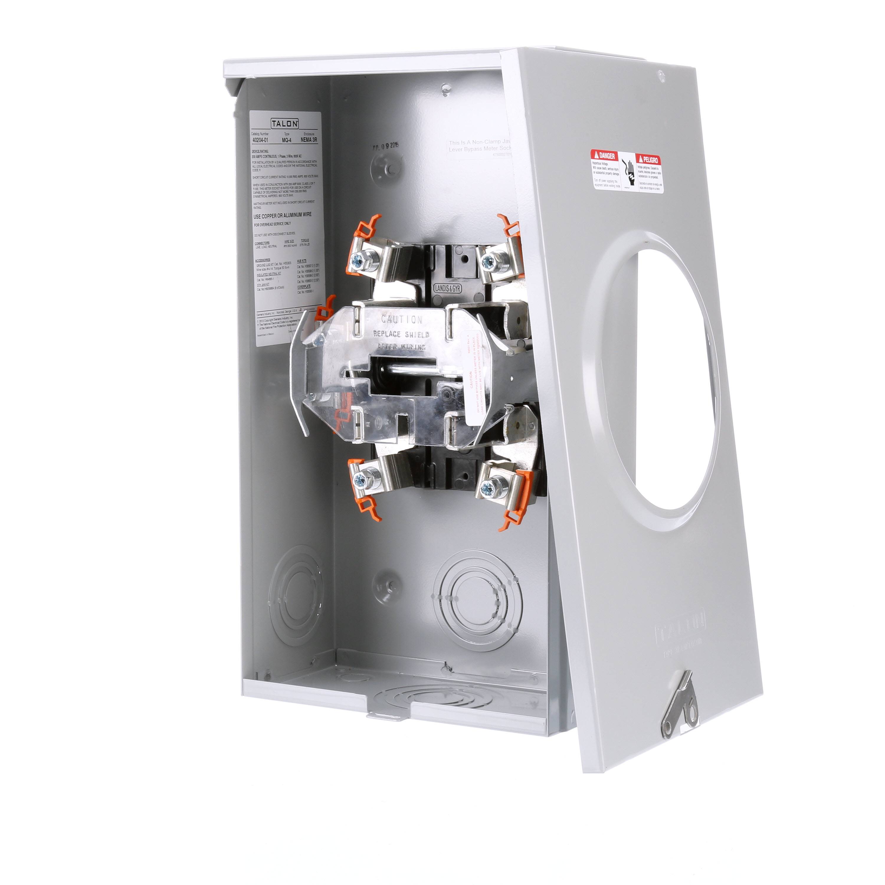 Siemens TALON® 40204-01 Type MQ4 Continuous Duty Meter Socket With ...