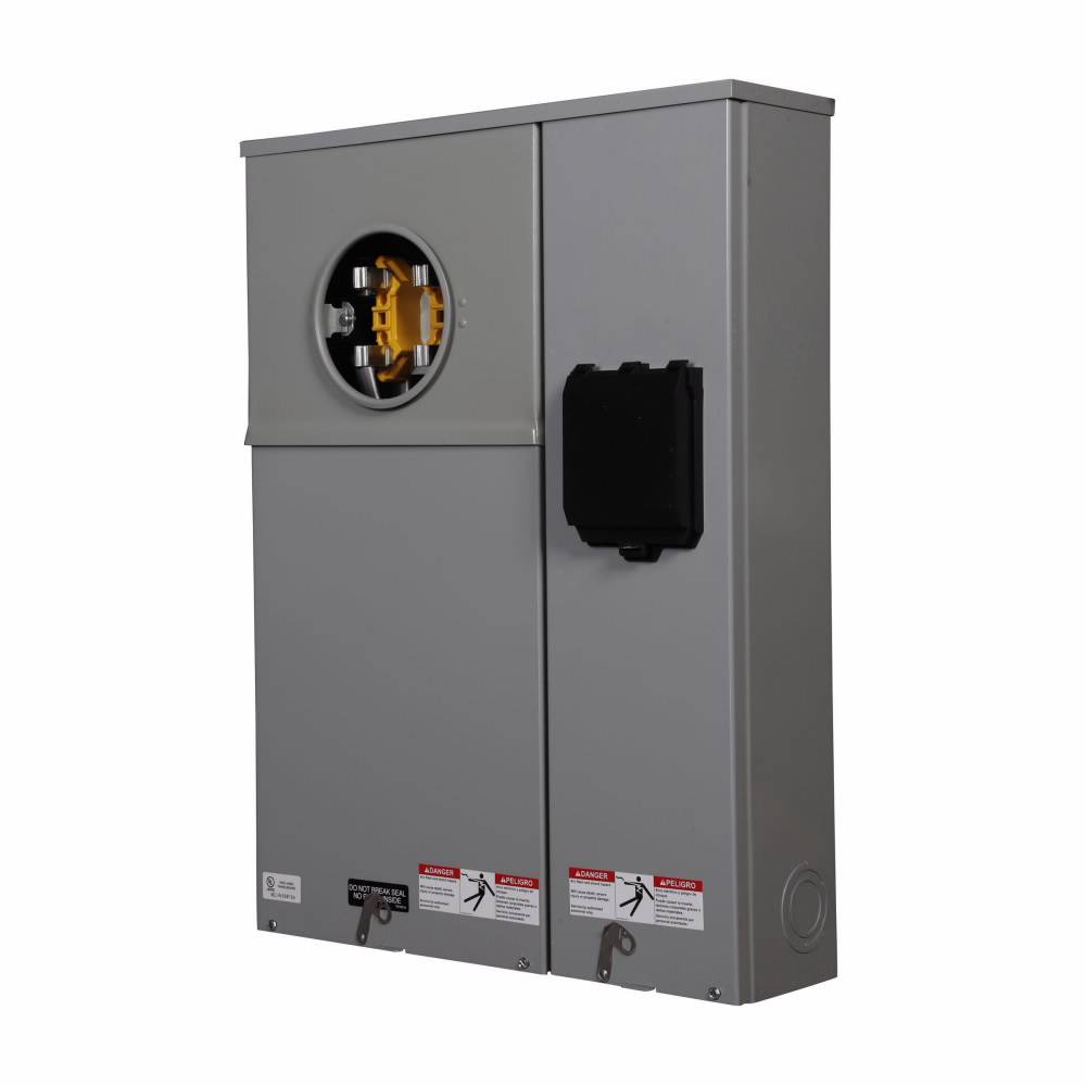 EATON CHU224MTBLB Type CH 4-Jaw 3-Wire 1-Socket Safety Unmetered Meter ...