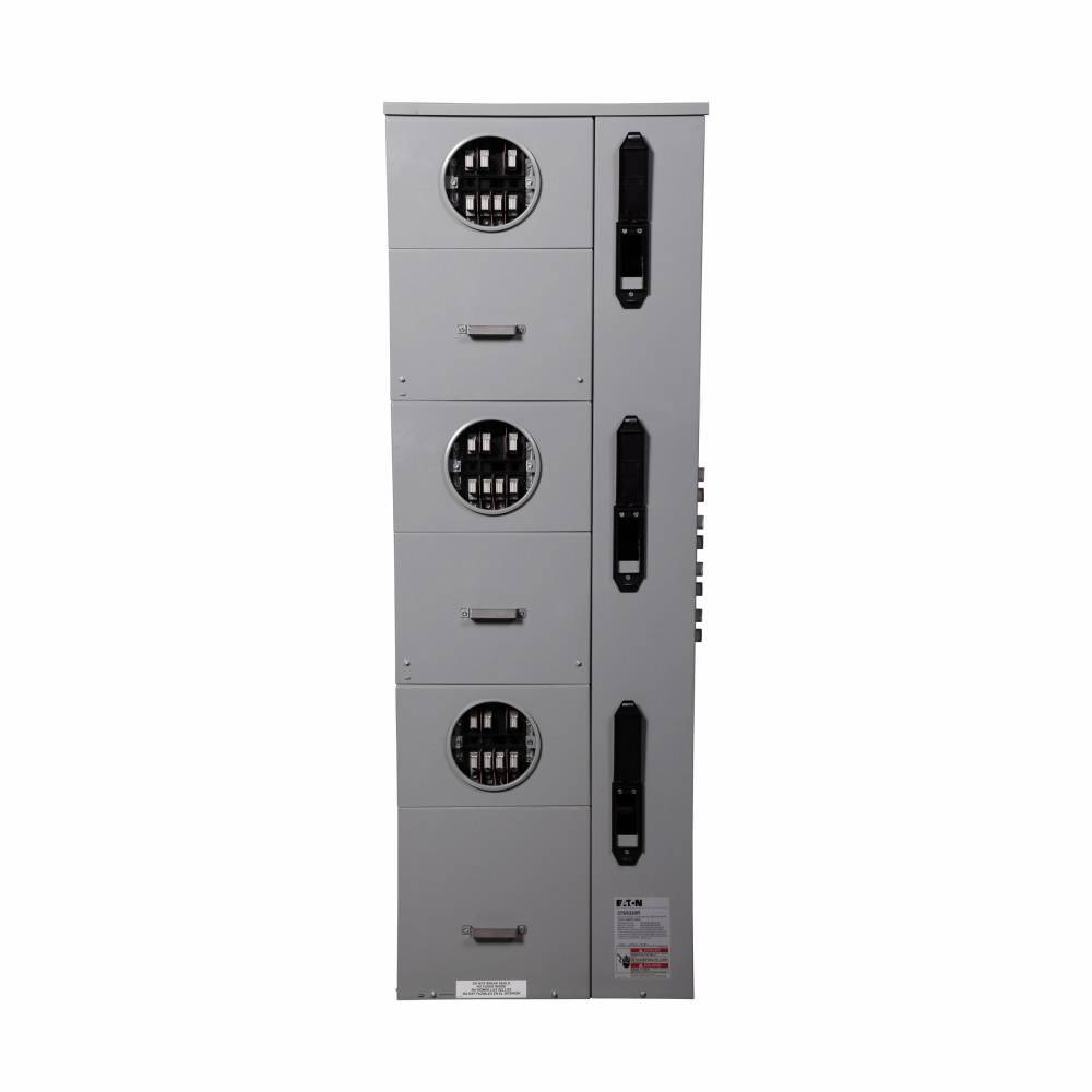 EATON 37SS320RC 3-Meter 7-Jaw Plug-In Safety Socket Meter Stack Module ...