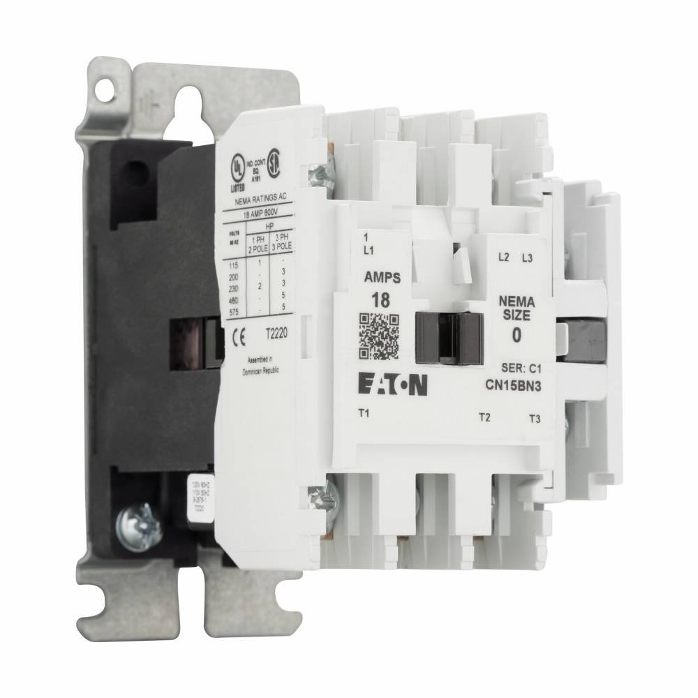 EATON CN15BN3AB Freedom 1/3-Phase B-Frame Non-Reversing NEMA Contactor ...