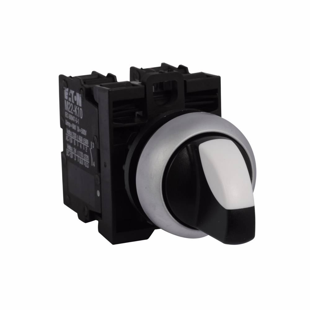 EATON RMQ-Titan® M22-WRK3-K20 Non-Illuminated Modular Pushbutton Selector Switch, 22.5 mm, 2NO ...