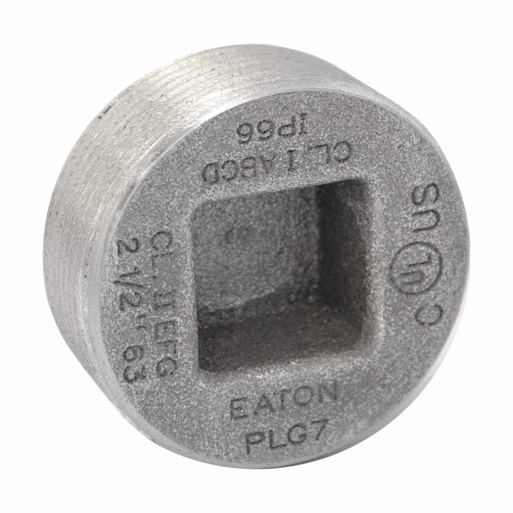 Crouse-Hinds PLG1 Recessed Threaded Conduit Plug, 1/2 in, For Use With ...