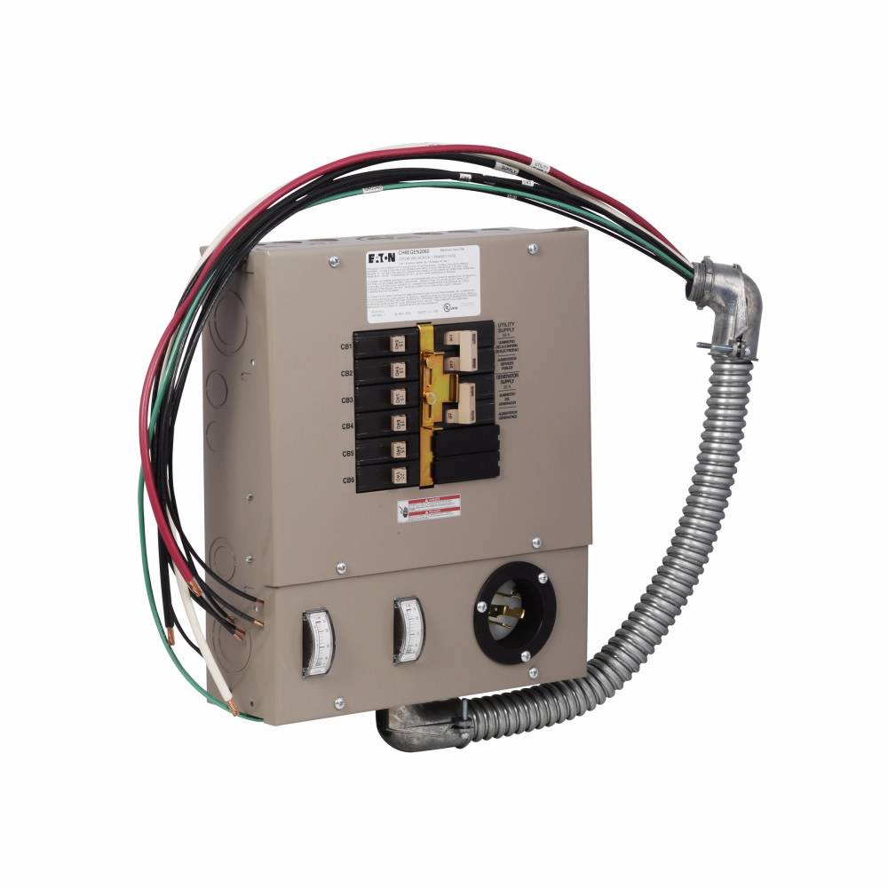 EATON CH6EGEN2060 Emergency Generator Panel, 13 in L x 11.2 in W x 4.4 in D