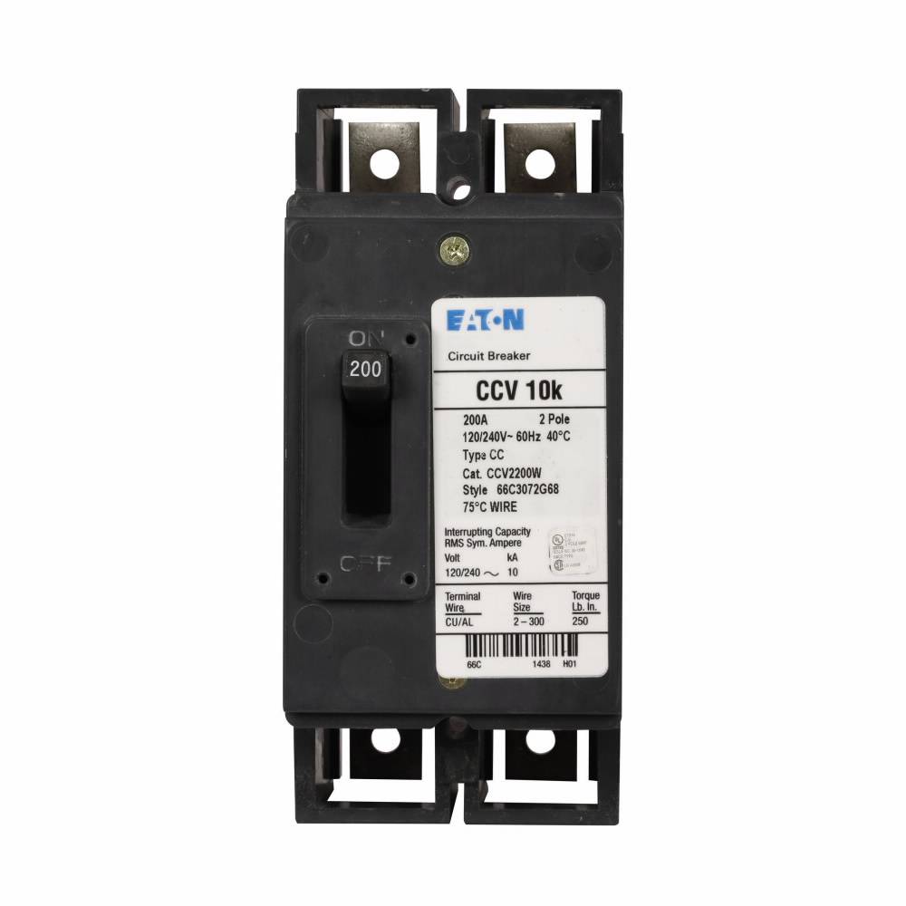 EATON CCV2100W Type CCV Tenant Main Circuit Breaker, 120/240 VAC, 100 A ...