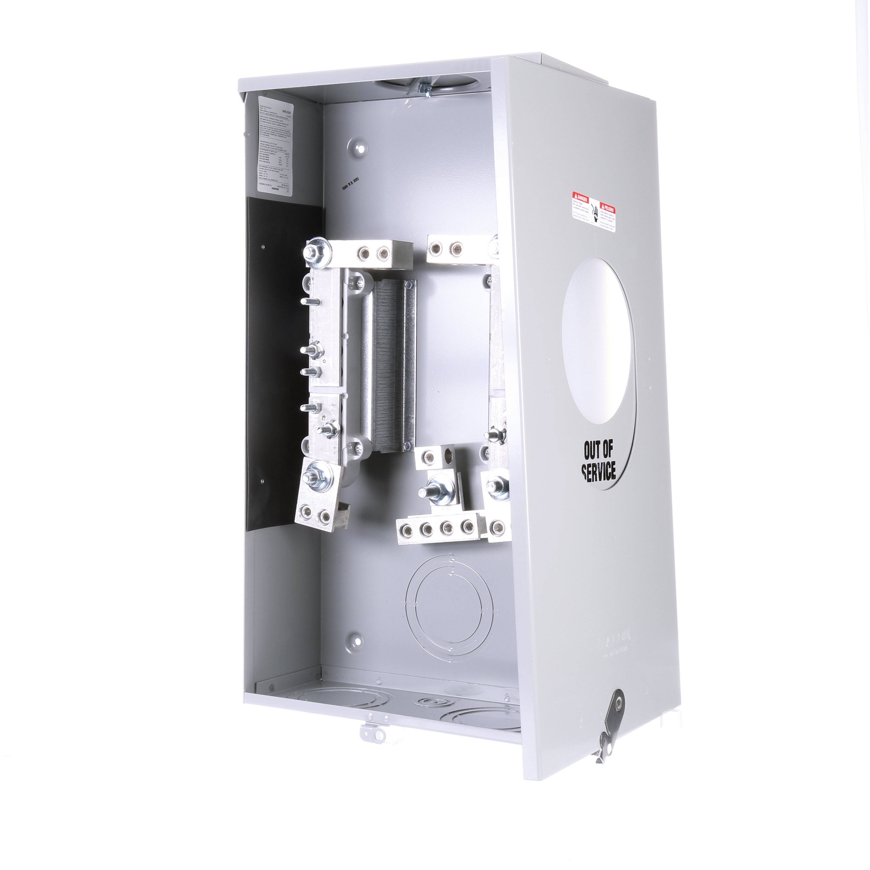 Siemens TALON® 9809-8203 Type K4 10-Cutout Meter Socket, 300 VAC, 400 A ...