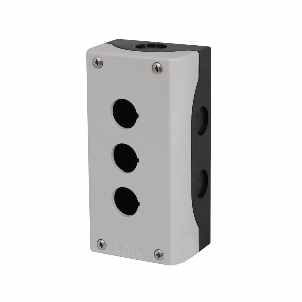 EATON M22-I3-PG 3-Element Non-Illuminated Pushbutton Enclosure, 3.15 in L x 6.02 in W, NEMA 4X ...