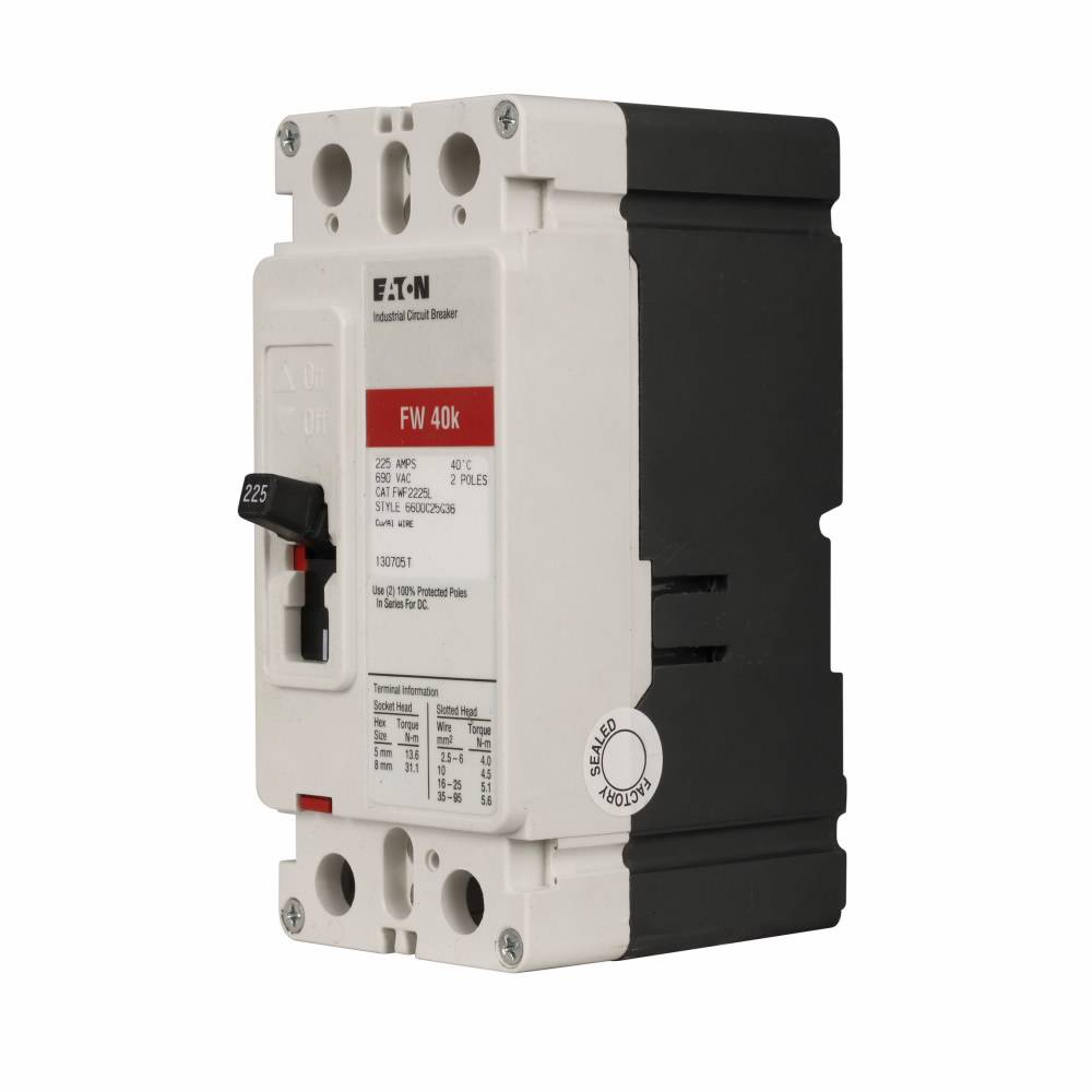 EATON FWF2200LS C Series Type FWF Molded Case Circuit Breaker, 690 VAC ...