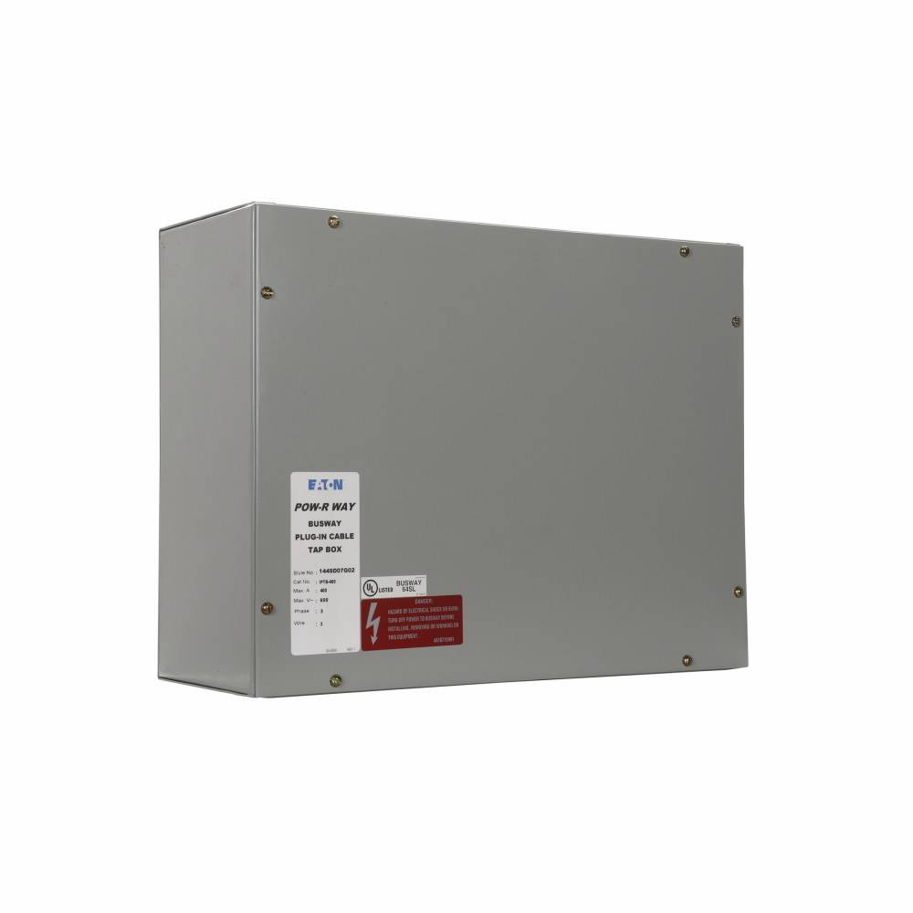 EATON IPTB400 3-Phase H Class Fuse Plug-In Cable Tap Box Unit, 400 A ...