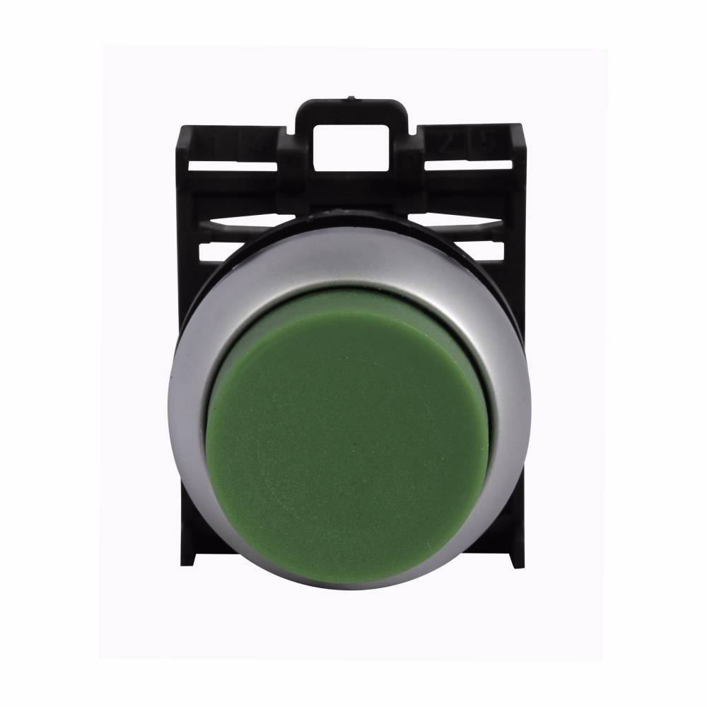 EATON RMQ-Titan® M22-DH-G Modular Non-Illuminated Pushbutton Operator, 22.5 mm, Green