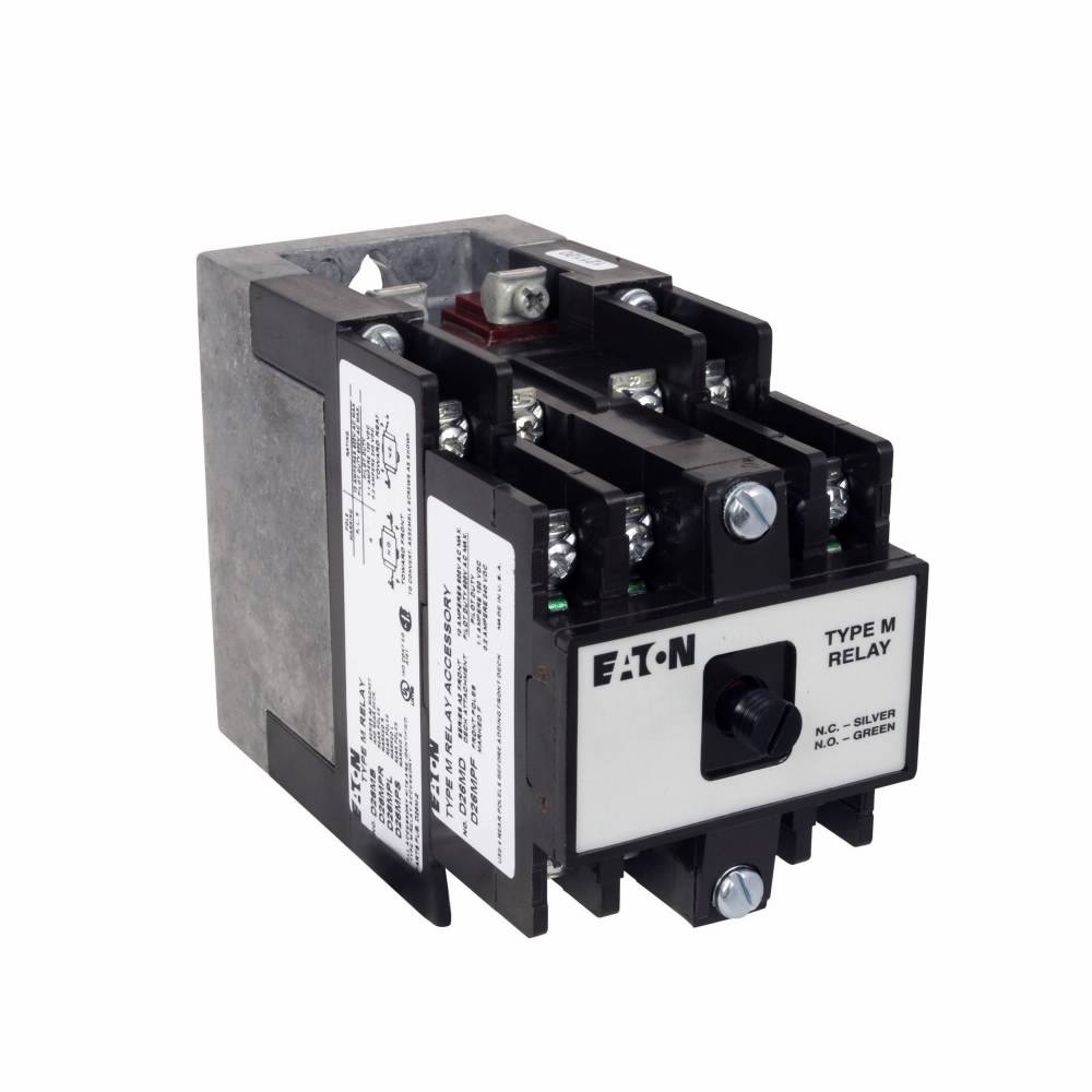 EATON D26MR804B Type M Convertible Multi-Pole AC Control Relay, 10 A ...