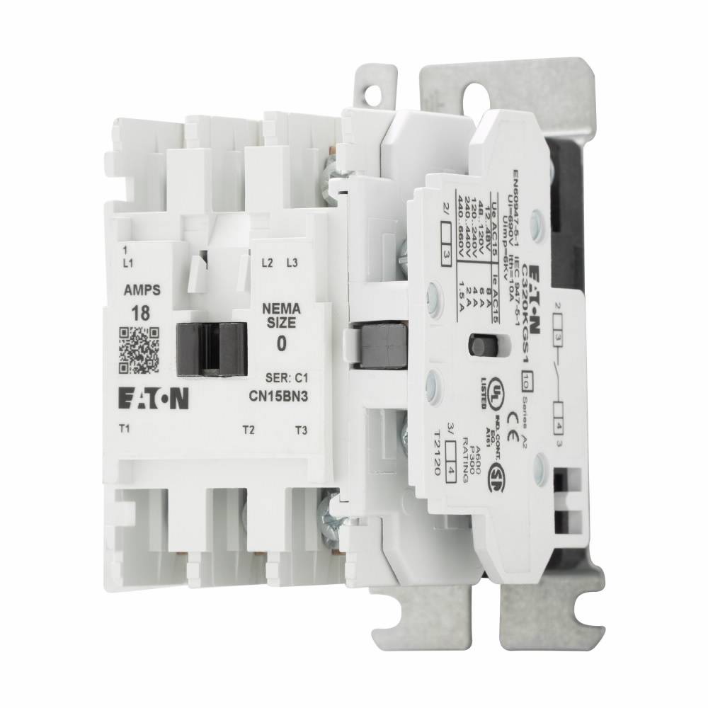 EATON CN15BN3AB Freedom 1/3-Phase B-Frame Non-Reversing NEMA Contactor ...