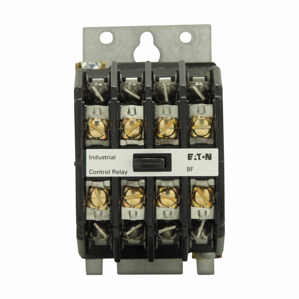 EATON BF44F Basic Fixed Contact Industrial AC Control Relay, 10 A, 4NO ...