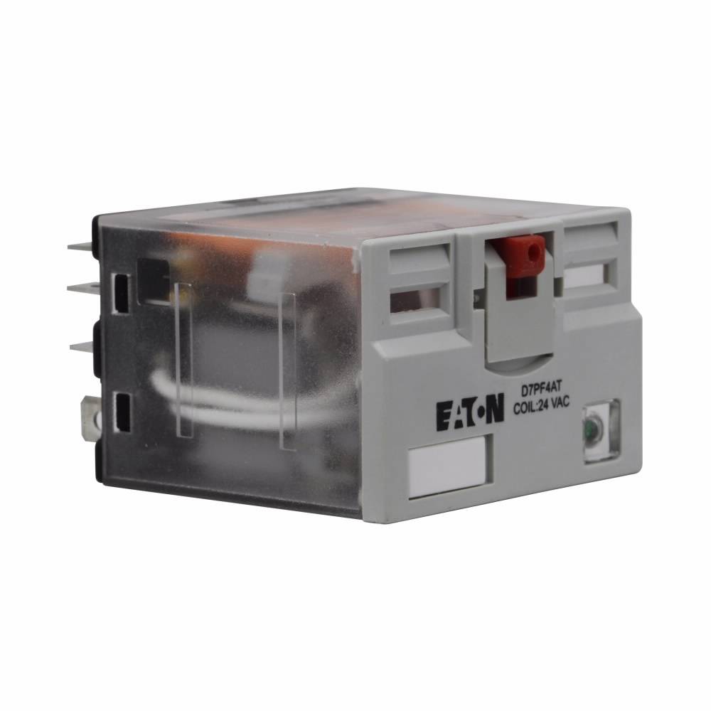 EATON D7PF4AT Fixed Contact Full Featured General Purpose Relay, 20 A ...