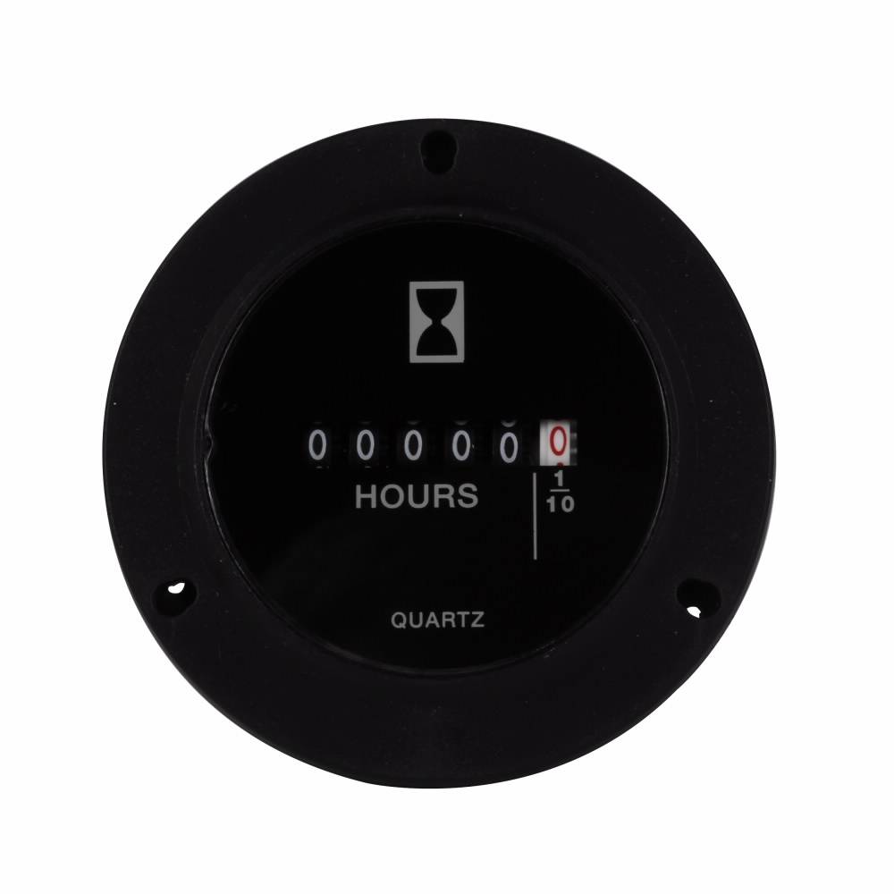 EATON 6-T-3H-508RPM-406 Hour Model Time Meter, 6 Digits, Round LCD Display