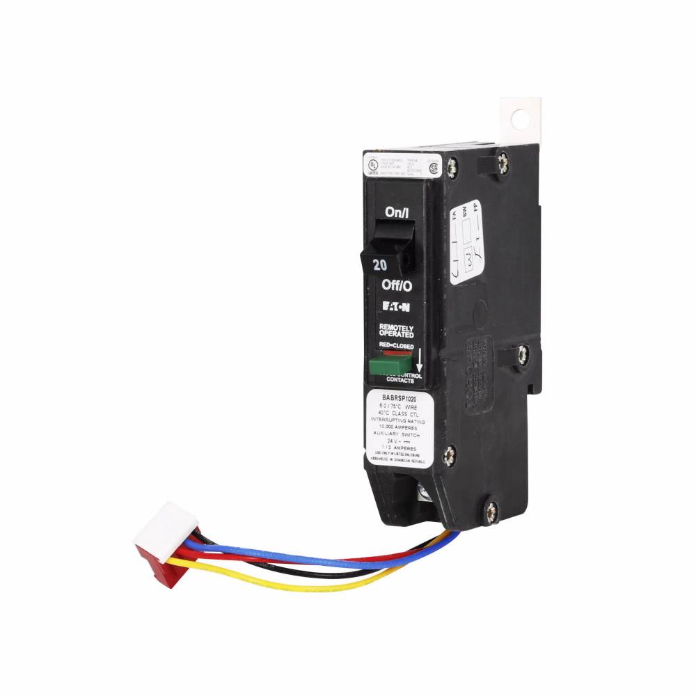 EATON BABRS1030 Type BAB Remote Operated Circuit Breaker, 120 VAC, 30 A ...