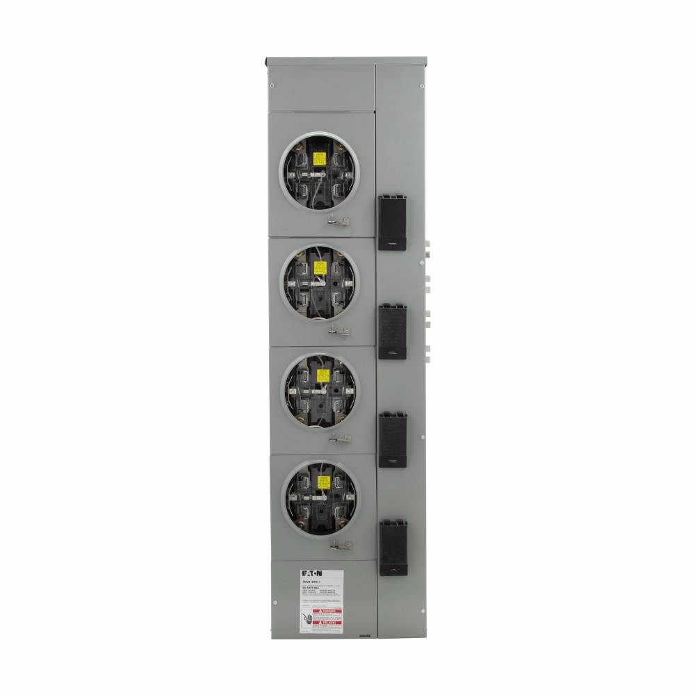EATON 3MM412RRLV 5-Jaw 4-Socket Multiple Meter Stack Module, 120/208 ...
