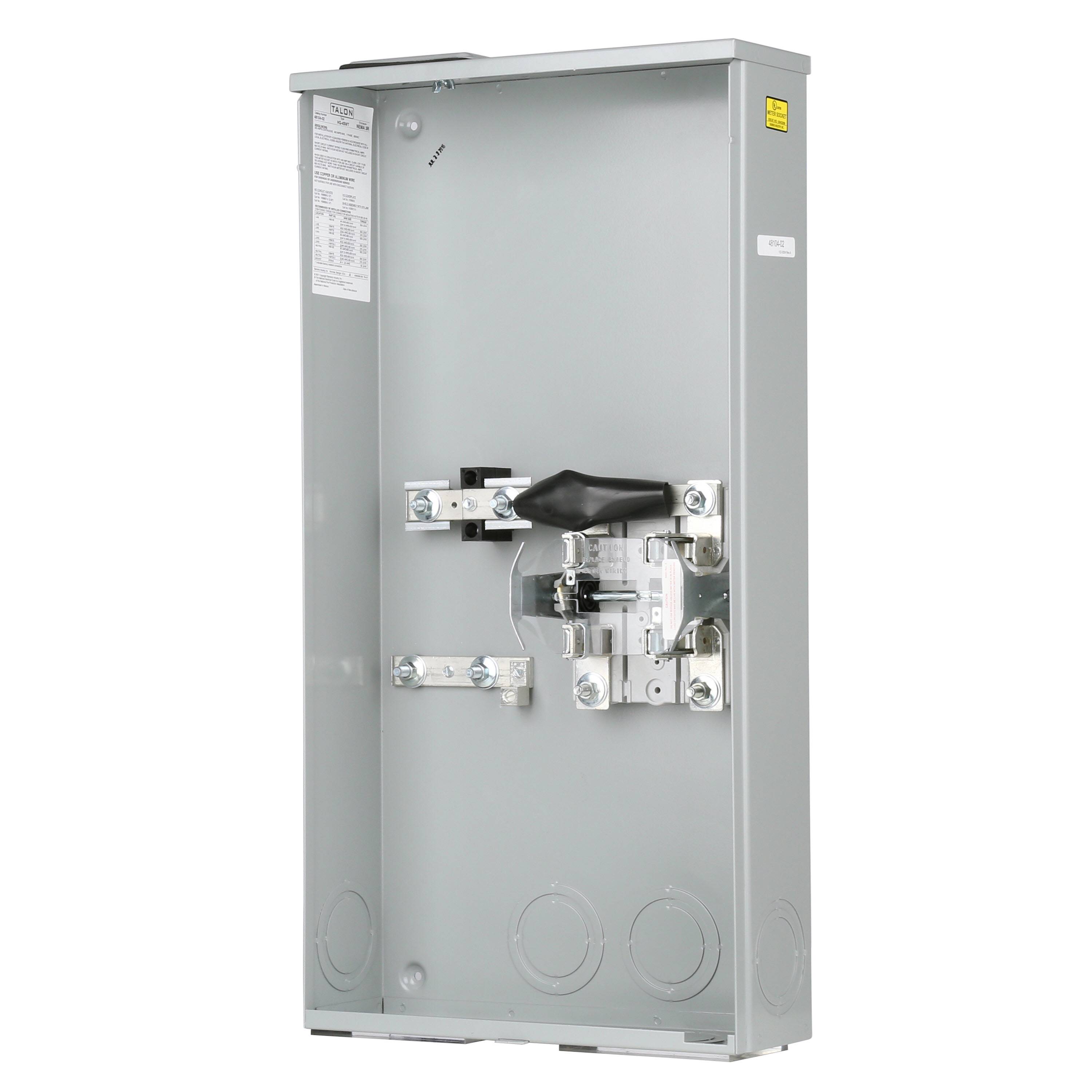 Siemens TALON® 48104-02 8-Cutout 1-Position Heavy Duty Meter Socket ...