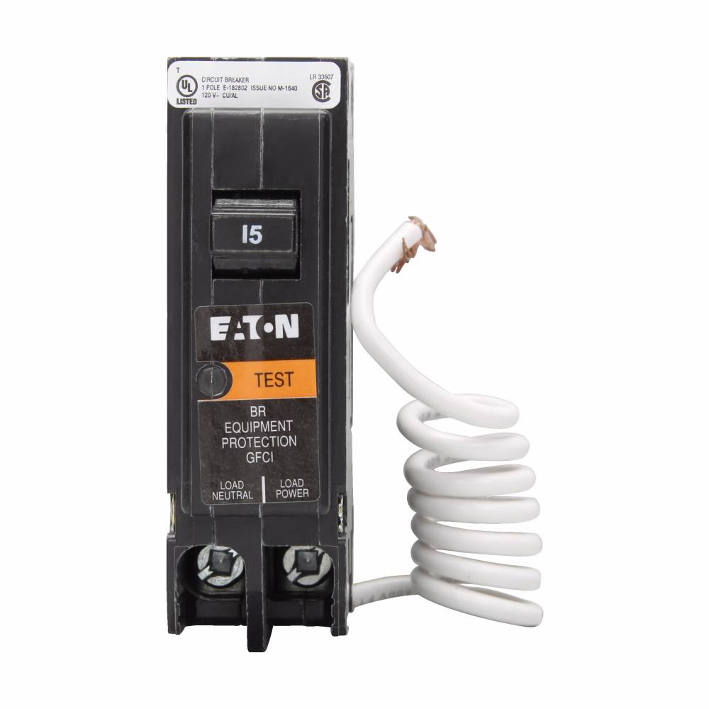 EATON BRN120EP Type ETN01 Ground Fault Circuit Breaker, 120/240 VAC, 20 ...