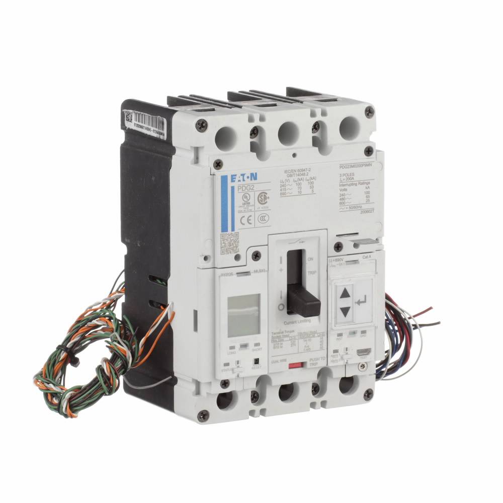 EATON Power Defense™ PDG23M0100P8MN Molded Case Circuit Breaker, 600 ...