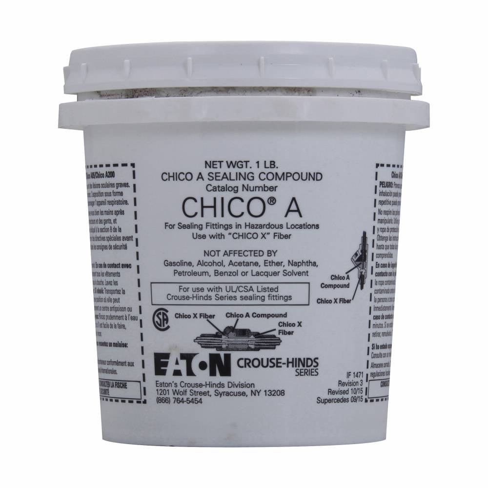 EATON Crouse-Hinds Chico® A CHICO A4 Explosionproof Sealing Compound, 1 ...