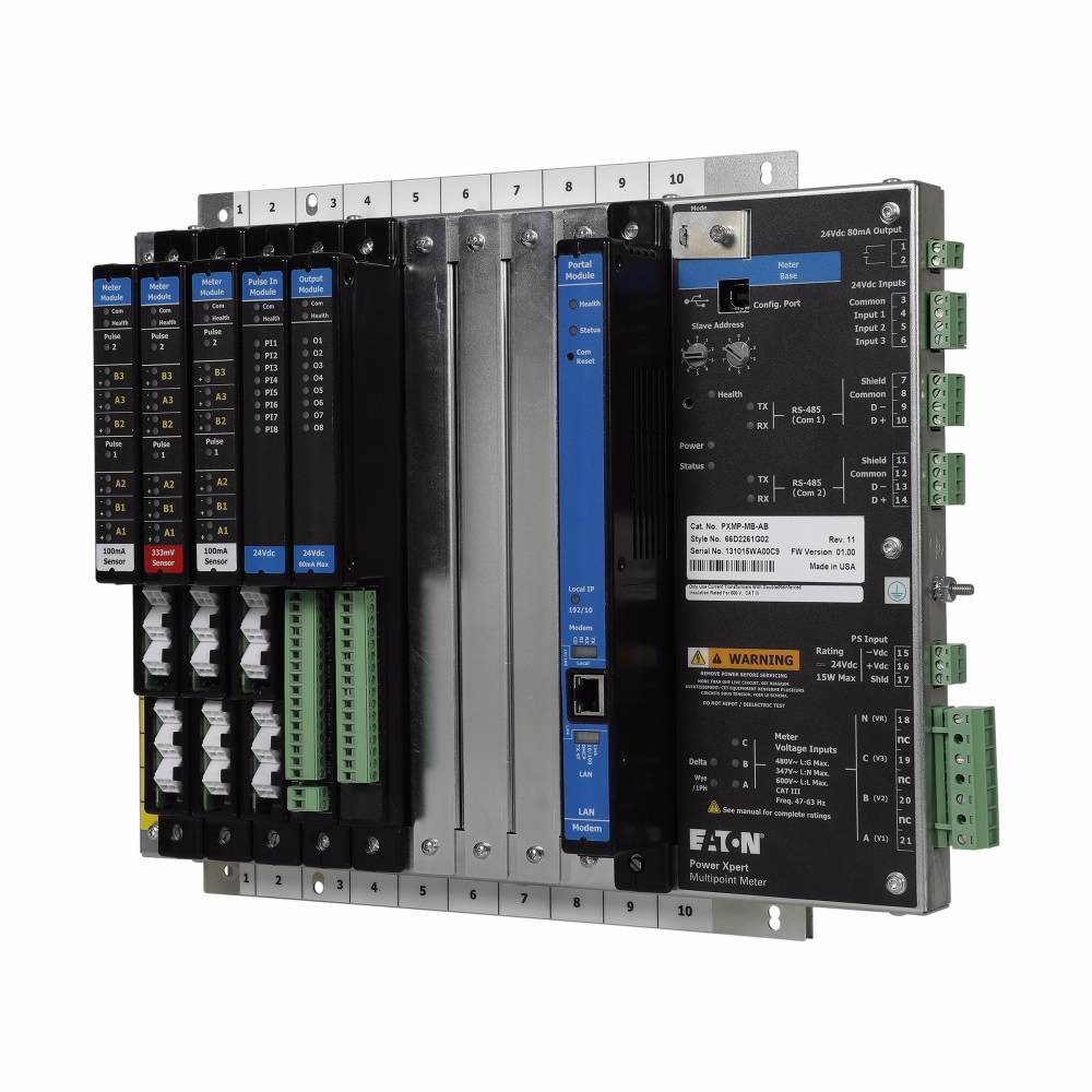 EATON Power Xpert® PXMP-MB-AB Meter Base, For Use With Power Xpert ...