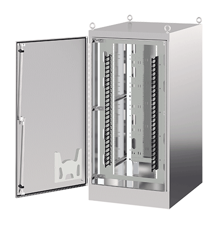 nVent HOFFMAN D722436SDAS DSFS Dual Access Seismic Cabinet, 72 in L x 36 in W x 24 in D, NEMA 3R ...