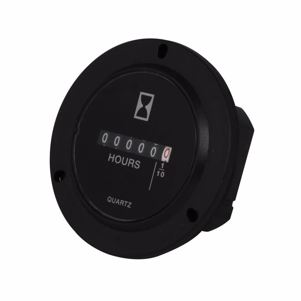 EATON 6-T-3H-508RPM-406 Hour Model Time Meter, 6 Digits, Round LCD Display